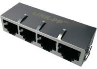 China XFATM9G-COMBO4-4S 10/100Base-T 4 Ports Rj45 Modular Pcb Jack Side Entry for sale