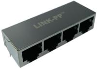 China XFATM9K-COMBO4-2MS 10/100Base-T 4 Ports Rj45 Modular Pcb Jack Side Entry for sale
