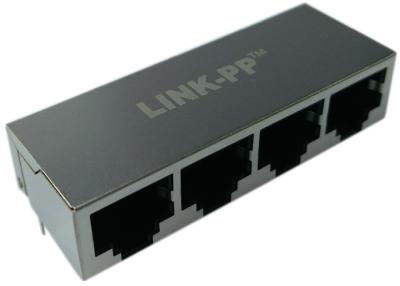 China XFATM9K-COMBO4-2MS 10/100Base-T 4 Ports Rj45 Modular Pcb Jack Side Entry for sale