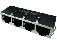 China XFATM9S-COMBO4-4S 10/100Base-T 4 Ports Rj45 Modular Jack Side Entry for sale