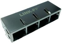 China 1X4 RJ45 Connector AR14-3761IR LED G/Y, 10/100 Tab Down Reflow Solder for sale