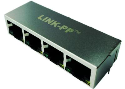 China AR14-3680 Multi-port RJ45 10/100, LED G/Y, NO EMI Fingers,Tab Down for sale