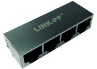 China AR14-3692 Multi-port RJ45 10/100Base-T NO LED, NO EMI Fingers, Tab Down for sale