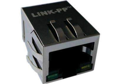 China Signle Port Magnetic RJ45 Jack With Entity Bottom , Side Entry ARA517-1252S for sale