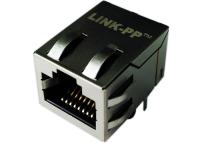 China RJ45 1x1 Magnetic 10/100 BaseT AR11-3893 No LED, EMI Fingers, Tab Up for sale