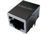 China AR11-3705I RJ45 1x1 Magnetic 10/100 BaseT W/o LED Tab Down Industrial Temp for sale