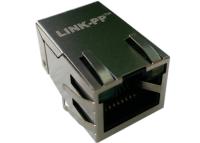 China HFJT1-RP48-L12RL Modular Connectors  10/100 POE Tab UP 1x1 RJ45 G/Y LED for sale