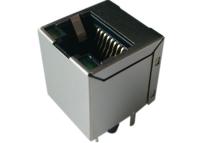 China MJDF17T25H-KX06B38YG-0808 Vertical RJ45 Jack Connector 10/100 Base-T W/ELD for sale