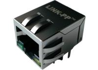 China MJF13T36L-KF06B3xx-0808 Rj45 Modular Jack Shielded With LED / Transformer for sale