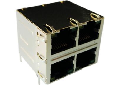 China MJF25T09ULB2-KF06A4GY-0808 Stacked RJ45 2x2 Ports Fast Ethernet 10/100BT for sale