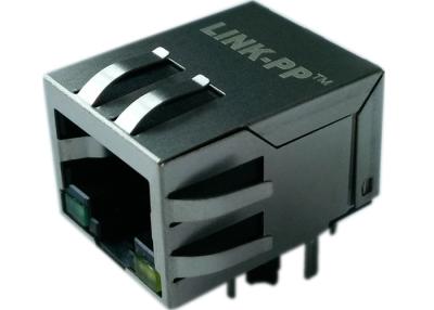 China LPJ0049A76NL Rj45 Jack Cross 1-6605310-1 , With 8 Diodes,LED Buit in Resistors for sale