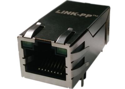 China RJMG201031110NR Magnetic RJ45 Jack Gigabit Single Port Tab-up 1:1 Ratio for sale