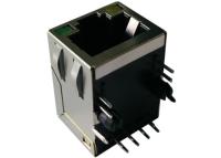 China RJMG20162141BER Rj45 With Magnetics 1000Base-T Single Port Tab-up for sale