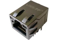 China Tab-up Standard RJ45 Telephone Modular Jack PCB With LED XRJM-S-01-8-8-X-F2 for sale