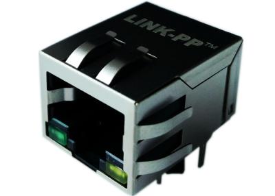 China 10/100Mbps Ethernet Lan Single Port Magnetic RJ45 Jack MOX-RJ45TD-033 for sale