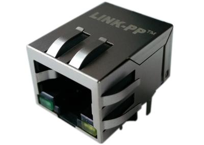 China Lan RJ45 Connector Magnetic RJ45 Jack MOX-RJ45TD-073 10/100Mbps Single Port Modular Jack for sale