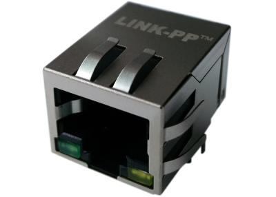 China LPJG0820G4NL Magnetic RJ45 Jack 1X1 Cross 7499111441A Connectors for sale