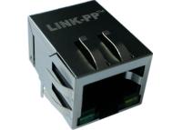 China LPJ0158GDNL 10/100 Base-T RJ45 Connector, 1X1 Tab-down Magjack SFE-PRT-08534 for sale