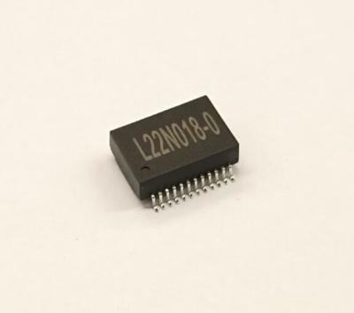 China UDE L22N018-0 10G Base - T Single Port LAN Filter SMD Ethernet Magnetic Transformer for sale