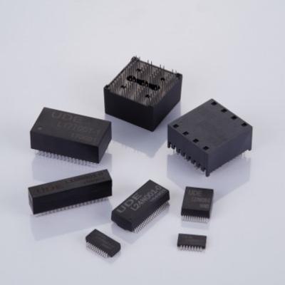 China UDE L22N021-0 1000 Base - T Single Port Ethernet Magnetic Transformer SMD LAN Filter for sale