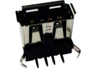 China AU-Y1005-2-R USB 2.0 A/F DIP 90° Connector for PCB Mount LPUSB1001 for sale