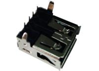 China AU-Y1005-2-R USB 2.0 A/F DIP 90° Connector for PCB Mount LPUSB1001 for sale