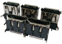 China LPHDMI2028NL 19 Pins SMT Type HDMI Receptacle Right Angle for sale