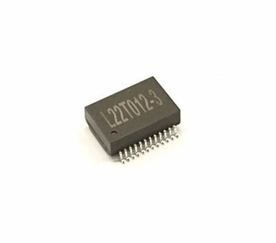 China L22T012-3 Single Port Magnetic Transformer 5G Base - T UDE LAN Filter PoE 30 / 60W for sale