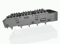 China TE 1888631-1 QSFP+ Cage with Heat Sink Internal/External EMI Springs for sale