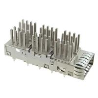 China TE 1888631-3 QSFP+ Cage 1x1 Port With Heat Sink EMI Springs for sale
