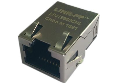 China RJPS-001TC1 SMD POE Rj45, Low Profile,1x 10/100 Base-TX Filtered LPJ19960CNL for sale