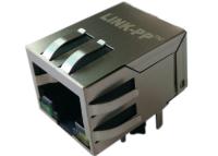 China LPJG4813GENL Rj45 Magnetic 1CT:1CT Gigabit Turn Ratio Shield W/LED R/A RoHS for sale