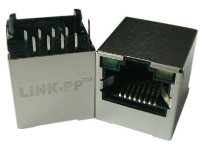 China LPJD4011BENL Top Entry 1x Rj45 Transformer 10/100Mbps Female Jack , RoHS for sale