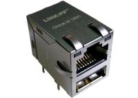 China Stacked RJ45 USB Jack LPJE306AGNL for sale
