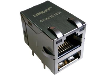 China Stacked RJ45 USB Jack LPJE306AGNL for sale