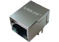 China LPJG0820HENL 1x10/100/1000Mbps Gigabyte Mag Rj45 Modular jack for sale