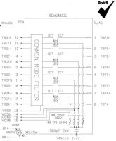 China Belfuse G55-122N-155 Compatible LINK-PP 10G Vertical Rj45 jack With GY/GY Led for sale
