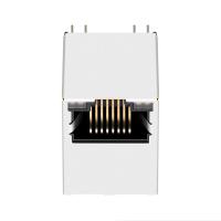 China Belfuse G55-122N-155 Compatible LINK-PP 10G Vertical Rj45 jack With GY/GY Led for sale