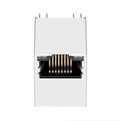 China Belfuse G55-122N-155 Compatible LINK-PP 10G Vertical Rj45 jack With GY/GY Led for sale