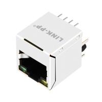 China UDE RV8-ZZ-0026 Compatible LINK-PP 10G Base-T Vertical Rj45 Magjack With Yellow/Green Led for sale