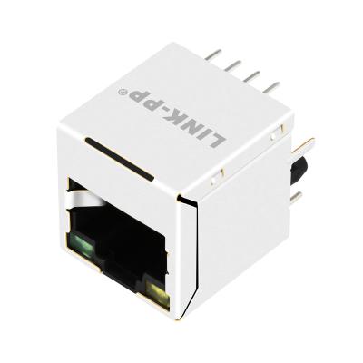 China UDE RV8-ZZ-0026 Compatible LINK-PP 10G Base-T Vertical Rj45 Magjack With Yellow/Green Led for sale