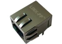 China LPJG0801GHNL Magnetic RJ45 Jack  1x Gigabit Ethernet (10/100/1000) for sale