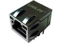 China LPJ16264AENL Single Port RJ45 Connector with 10/100Base-T Magnetic for sale