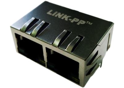 China 7499021125 RJ45 2x10/100Mbps Ethernet Magnetic Jack Female Module LED Indicator for sale