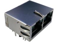 China 0875-1G2T-E3 Dual Port Rj45 LPJG28818AFNL 2x 10/100/1000Base-T Gigabit Magjack for sale