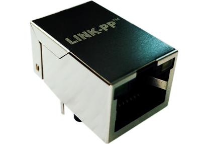 China RTA-143BTK1A  Magnetic R-j45 Connectors , LPJ6028BGNL Right Angle W/LED Tab-up for sale