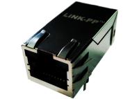 China Network Connector Magnetic RJ45 Jack , 1X 10/100/1000Mbps HY911180A for sale