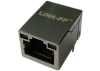 China LPJG16402BENL Cross 46F-1302GYDNW2NL 1xRj45 GiG-E, Shield W/LED R/A ,Latch-up for sale