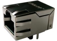 China LPJ1150CNL Rj45 Cross P62-PCZ-12W9 Magnetic Female Jack 1x10/100Mbps Ethernet for sale