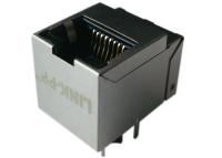 China LPJD1011BENL Cross MIC24611-5104T-LF3 , Vertical RJ45 Jack , 1CT:1CT 10/100Mbps for sale
